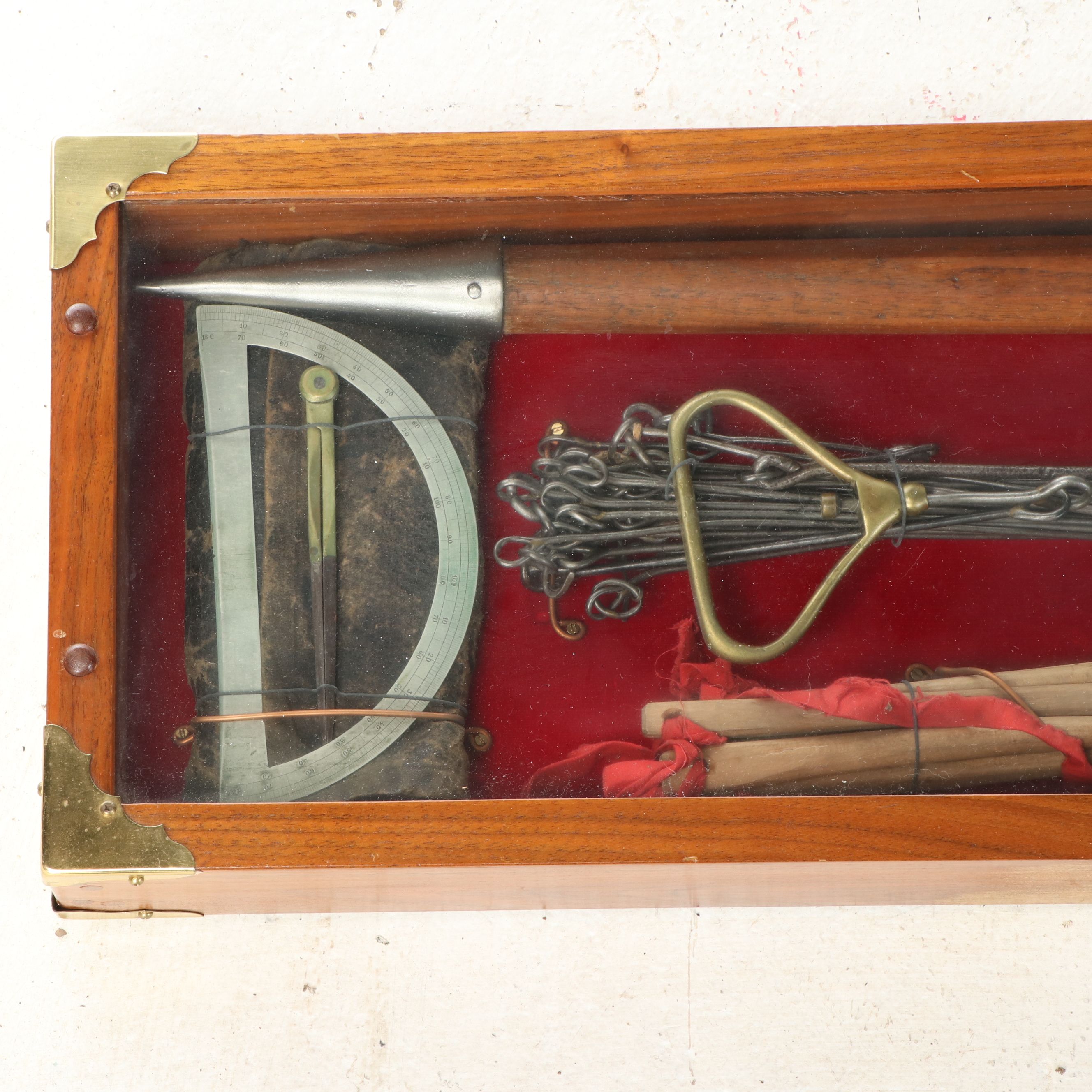 Historical Surveyor's Family Legacy Shadowbox Display, Early to Mid ...