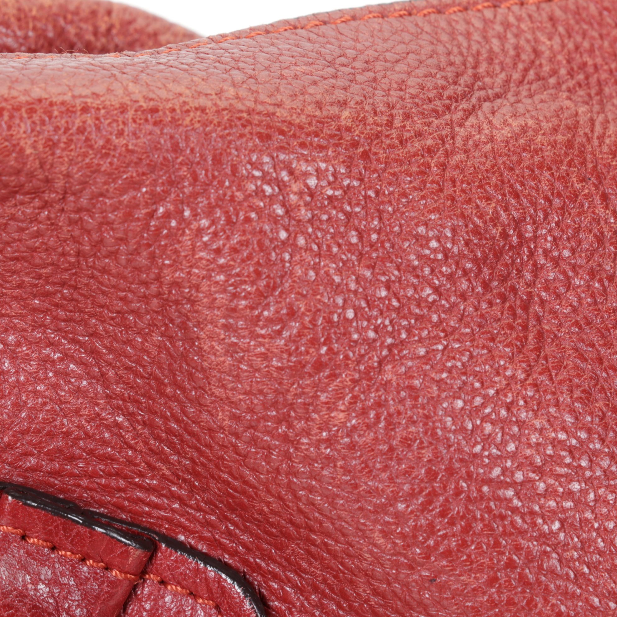 Chloé Paraty Two-Way Bag in Red Grained Leather | EBTH