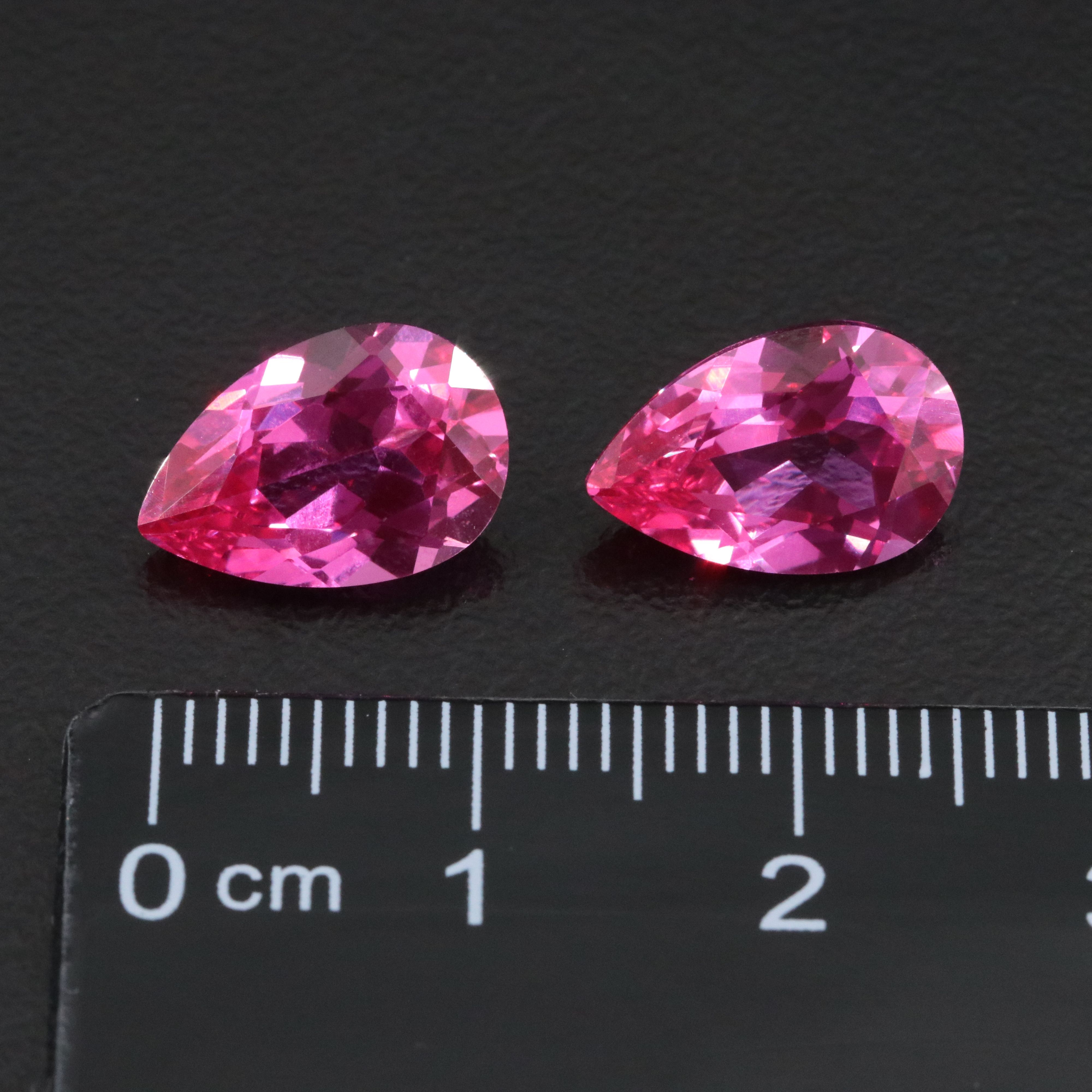 Loose 7.80 CTW Lab Grown Pink Sapphire Matching Pair | EBTH