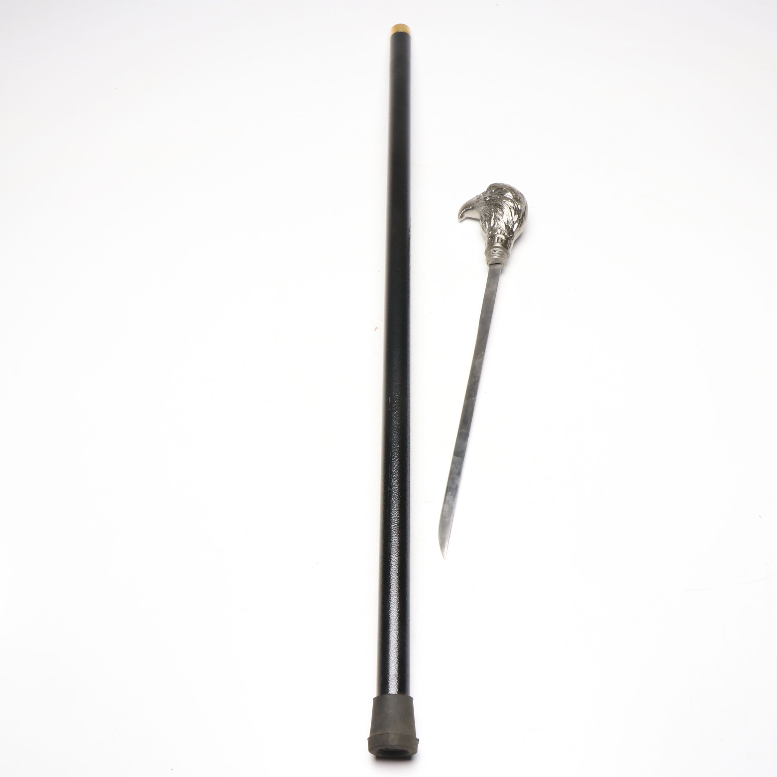 Eagle Head Metal Sword Cane | EBTH