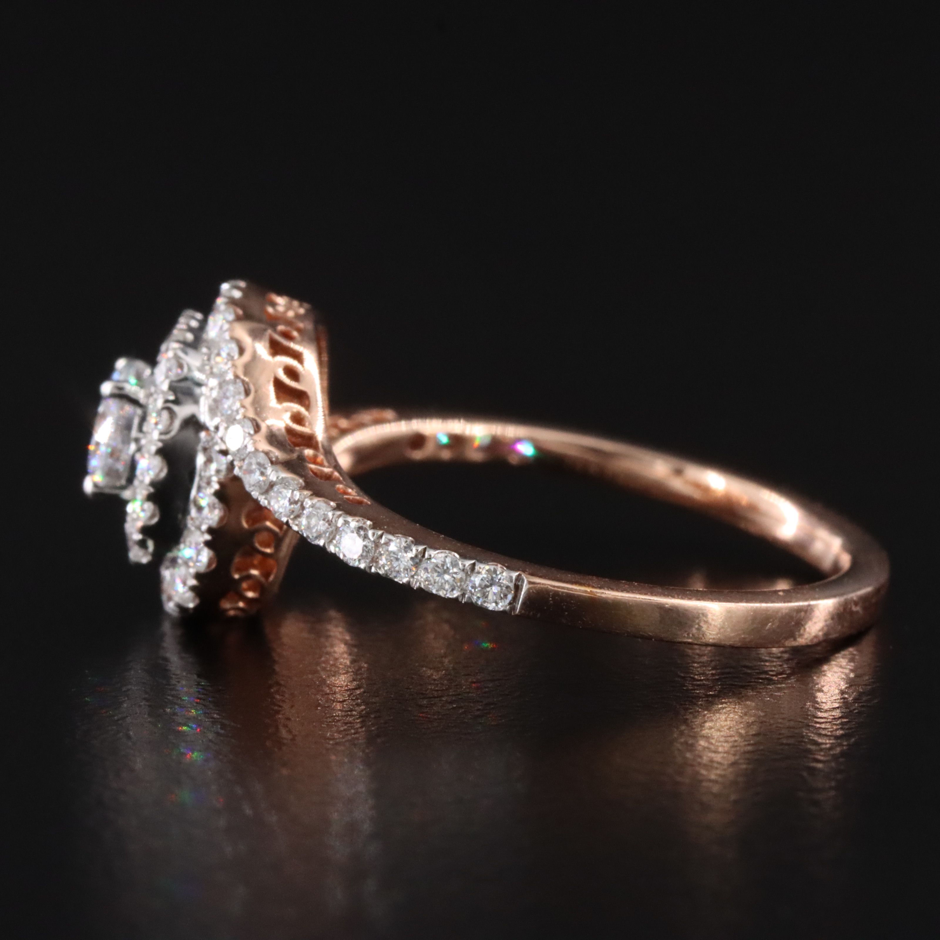 14K Rose Gold 0.70 CTW Lab Grown Diamond Ring | EBTH