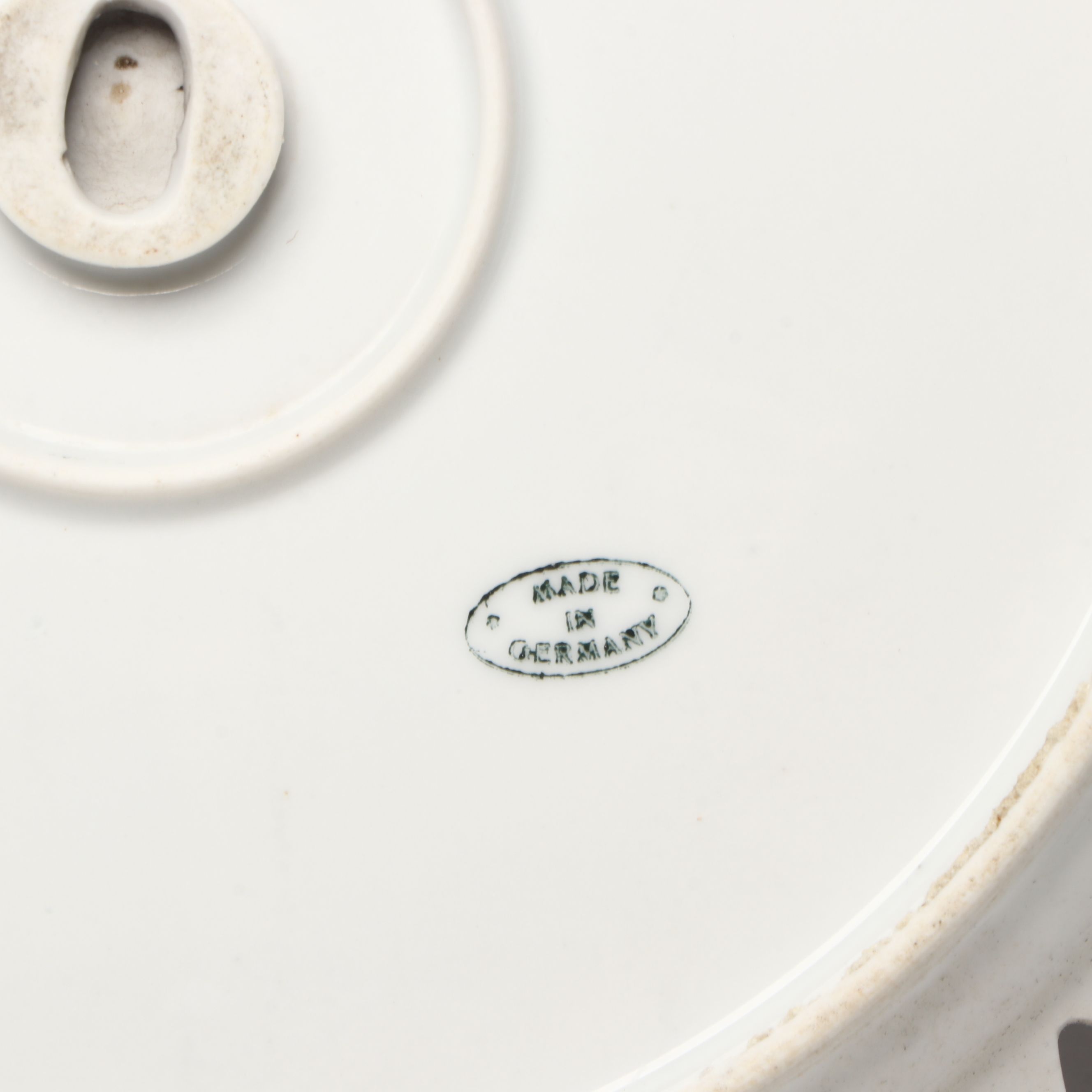 German Hand-Painted Fruit Motif Porcelain Plates with Other Table Décor ...