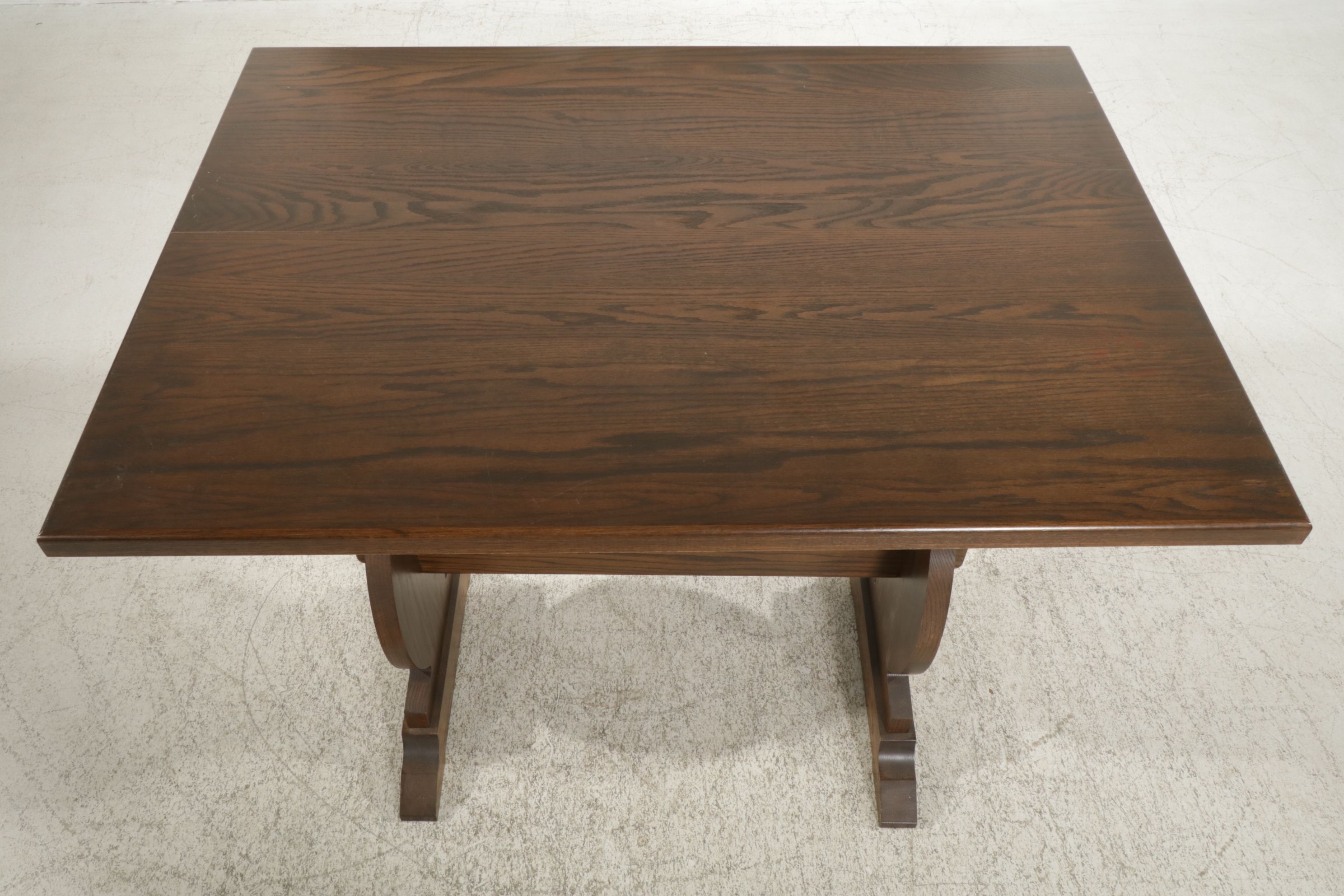 Oak High Top Trestle Table | EBTH