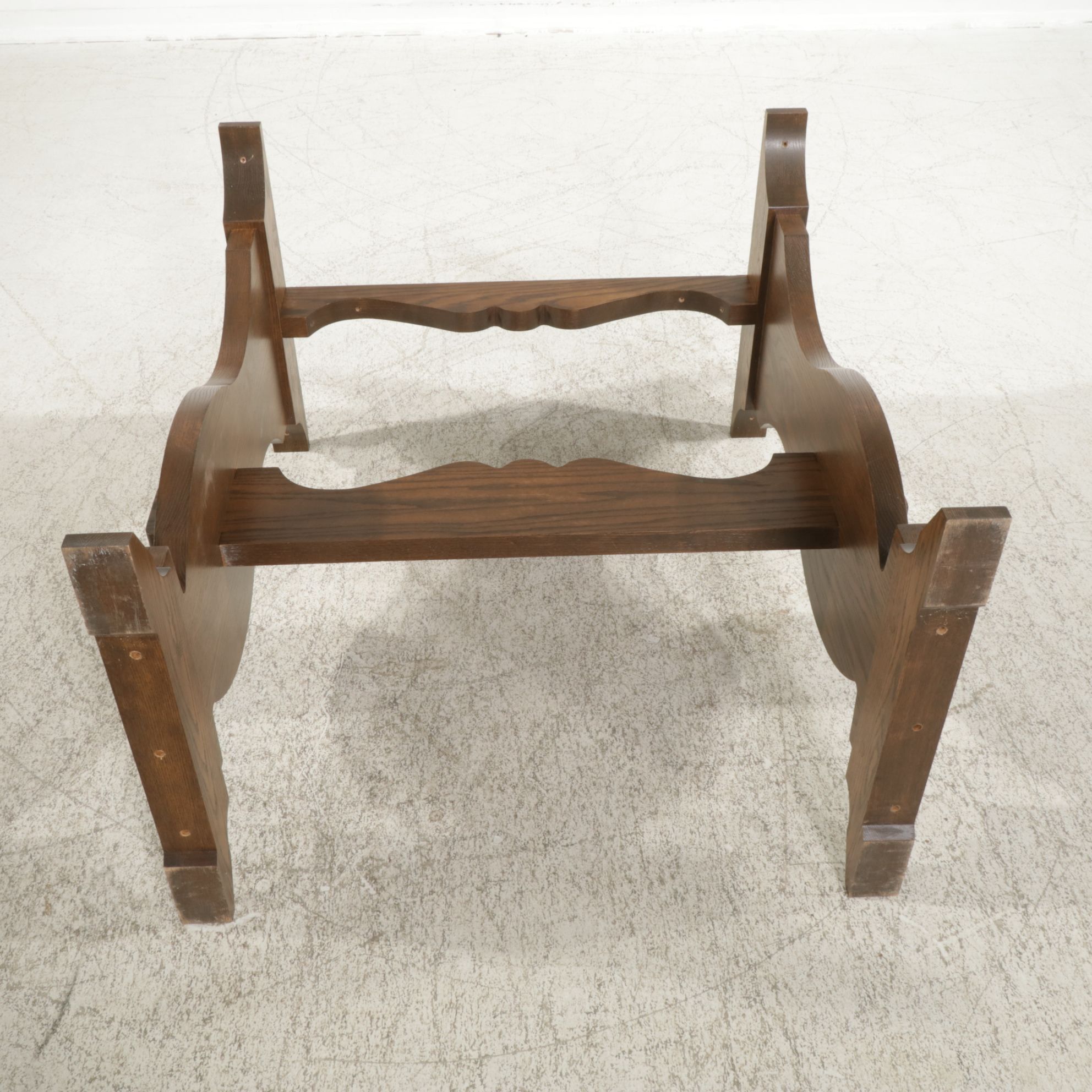 Oak High Top Trestle Table | EBTH