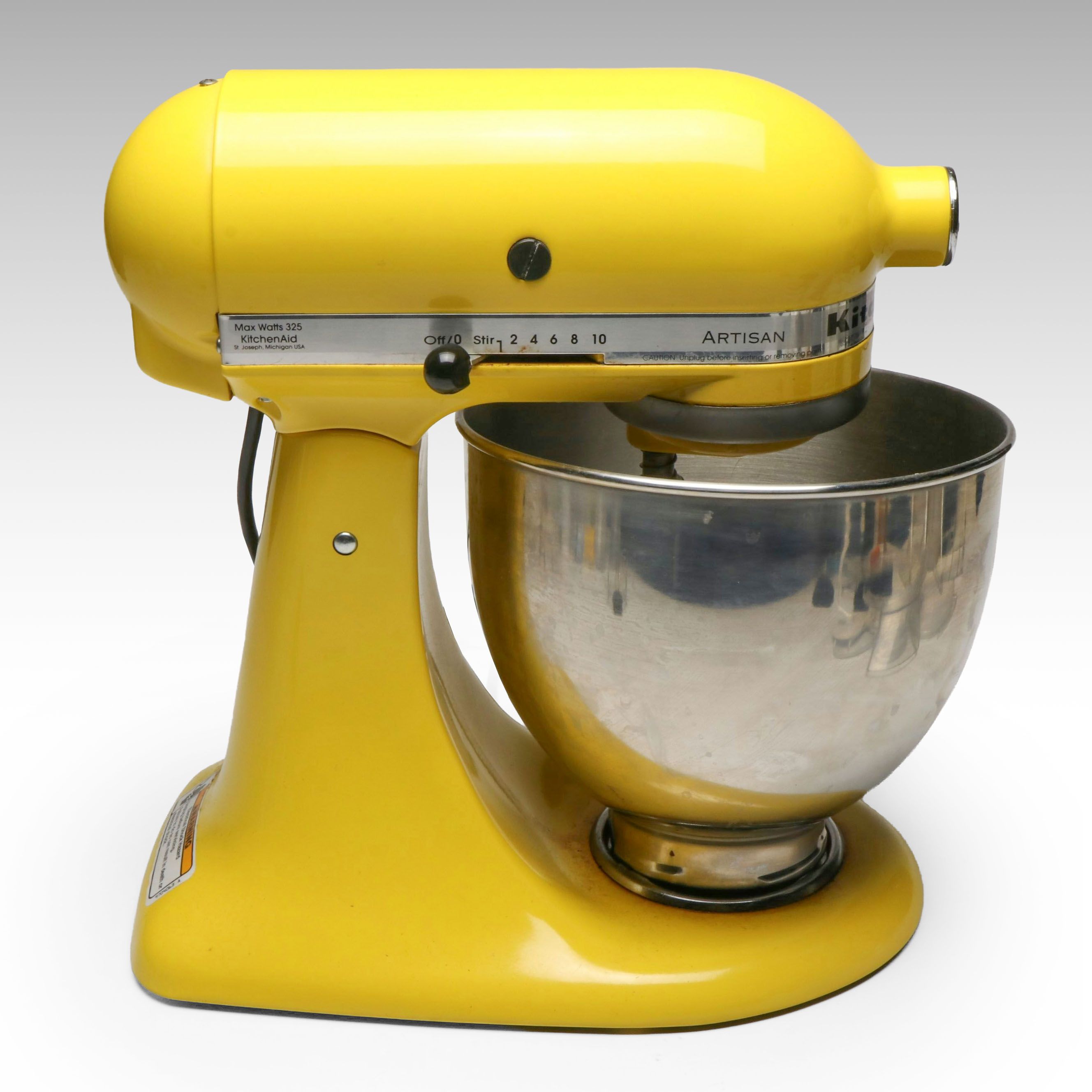 KitchenAid Artisan Series Yellow 5-Quart Stand Mixer | EBTH