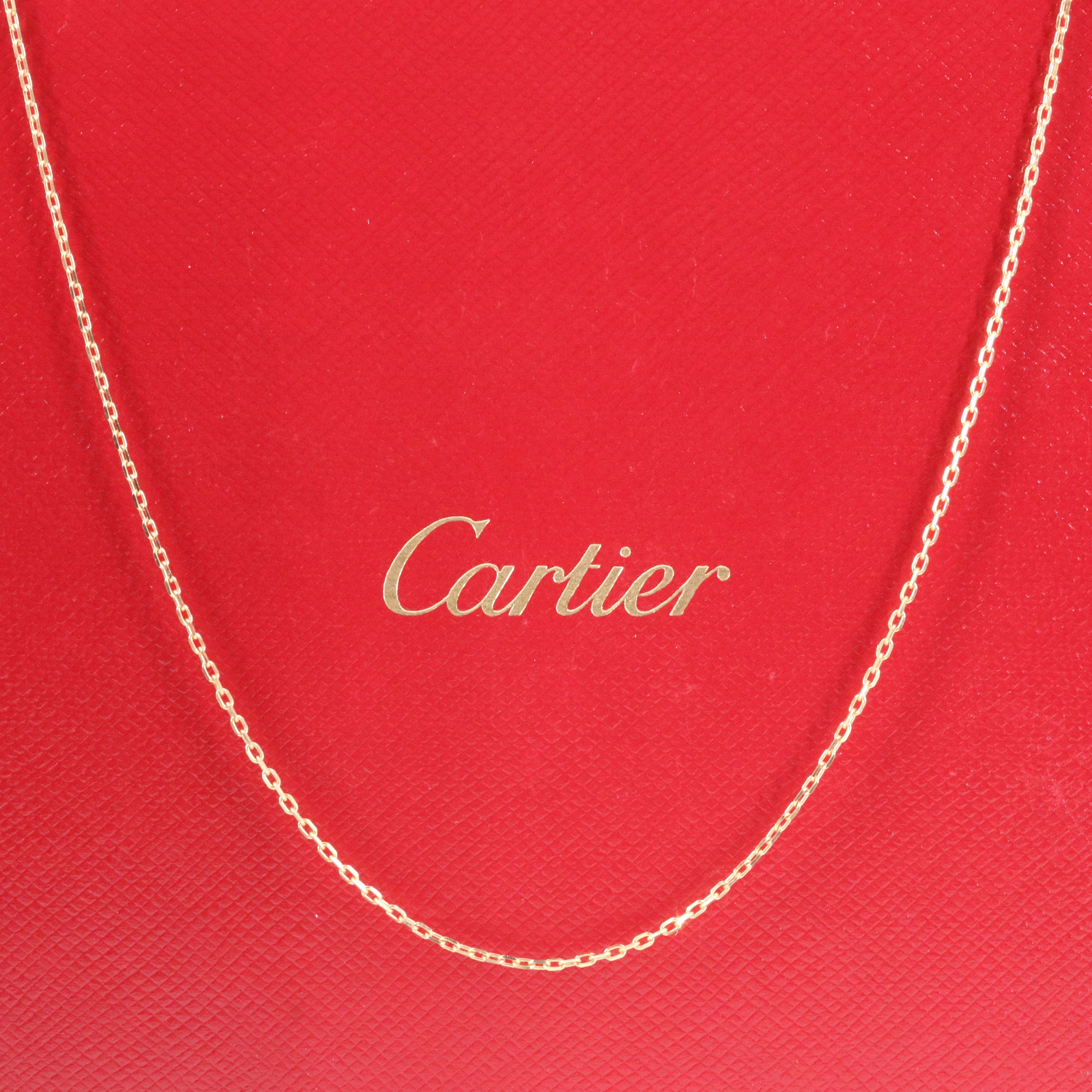 Cartier Santos de Cartier 18K Chain Necklace with COA | EBTH