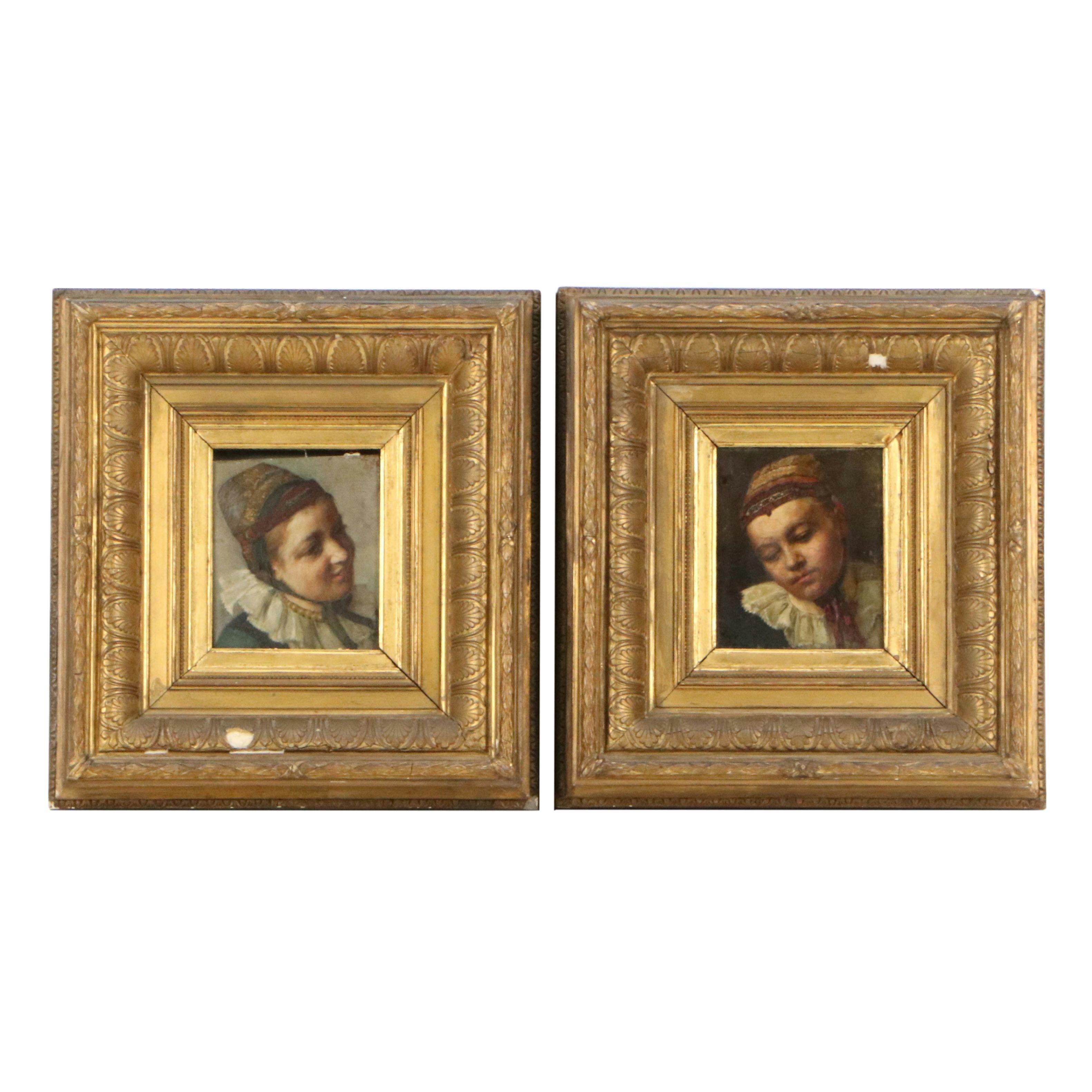 After Friedrich Pondel Oil Portrait Painting, More | EBTH