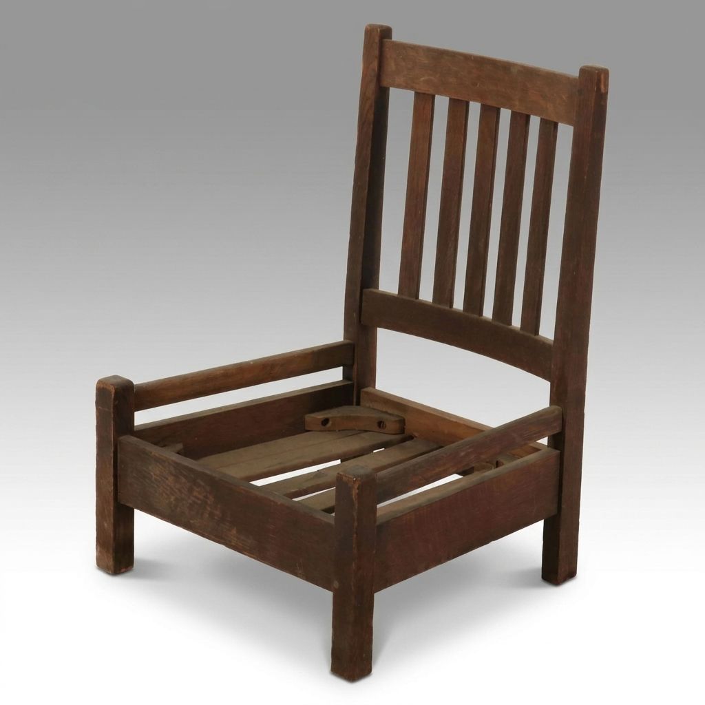 Art & Crafts Style Low Chair | EBTH