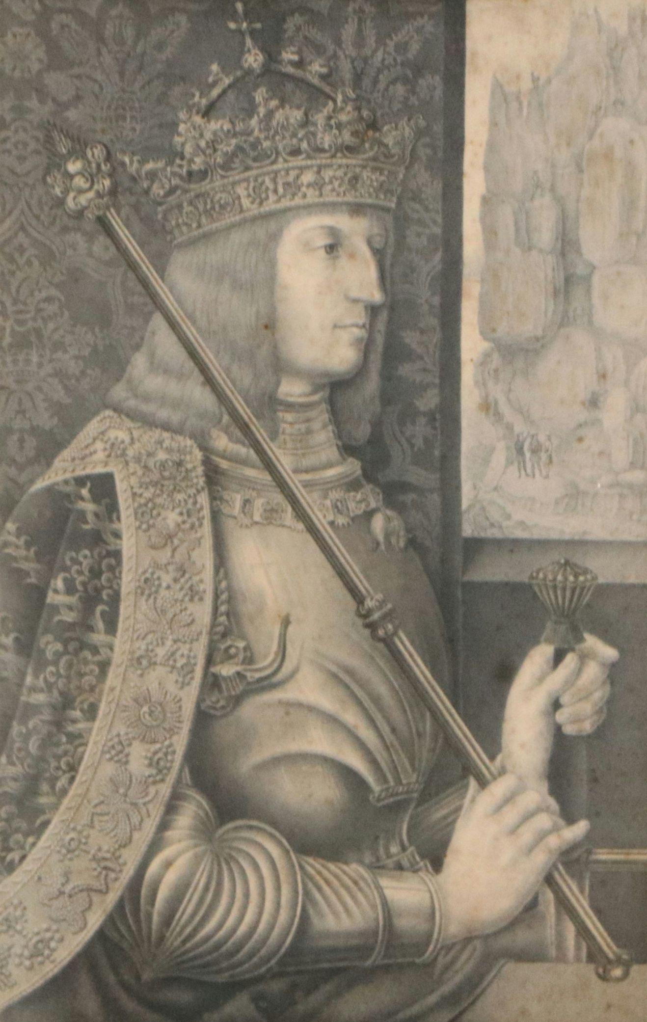 Portrait Lithograph After Johann Walsh of Emperor Maximilian I, 1825 | EBTH