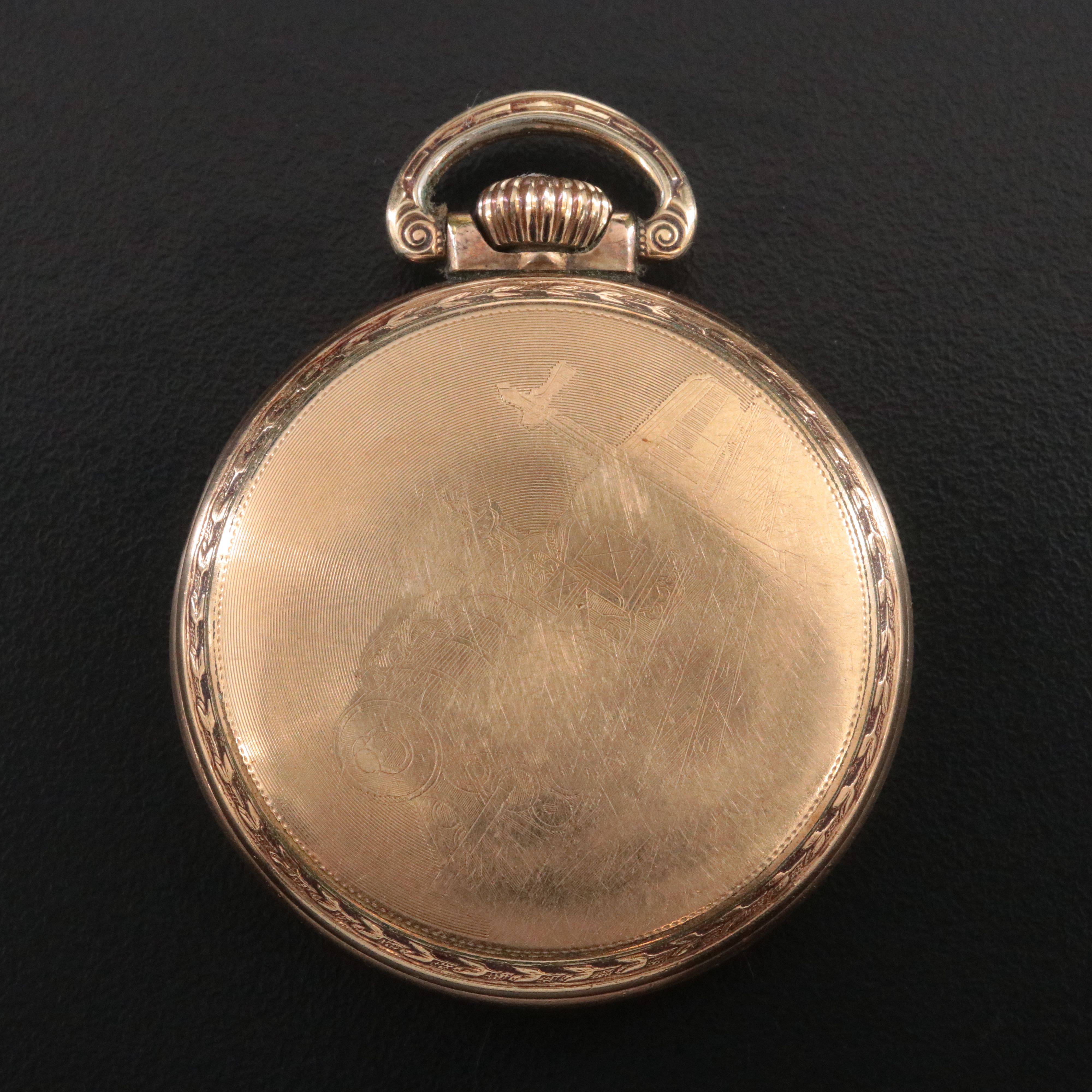 1937 Elgin 10K Rolled Gold Plate Case Montgomery Dial Pocket Watch | EBTH